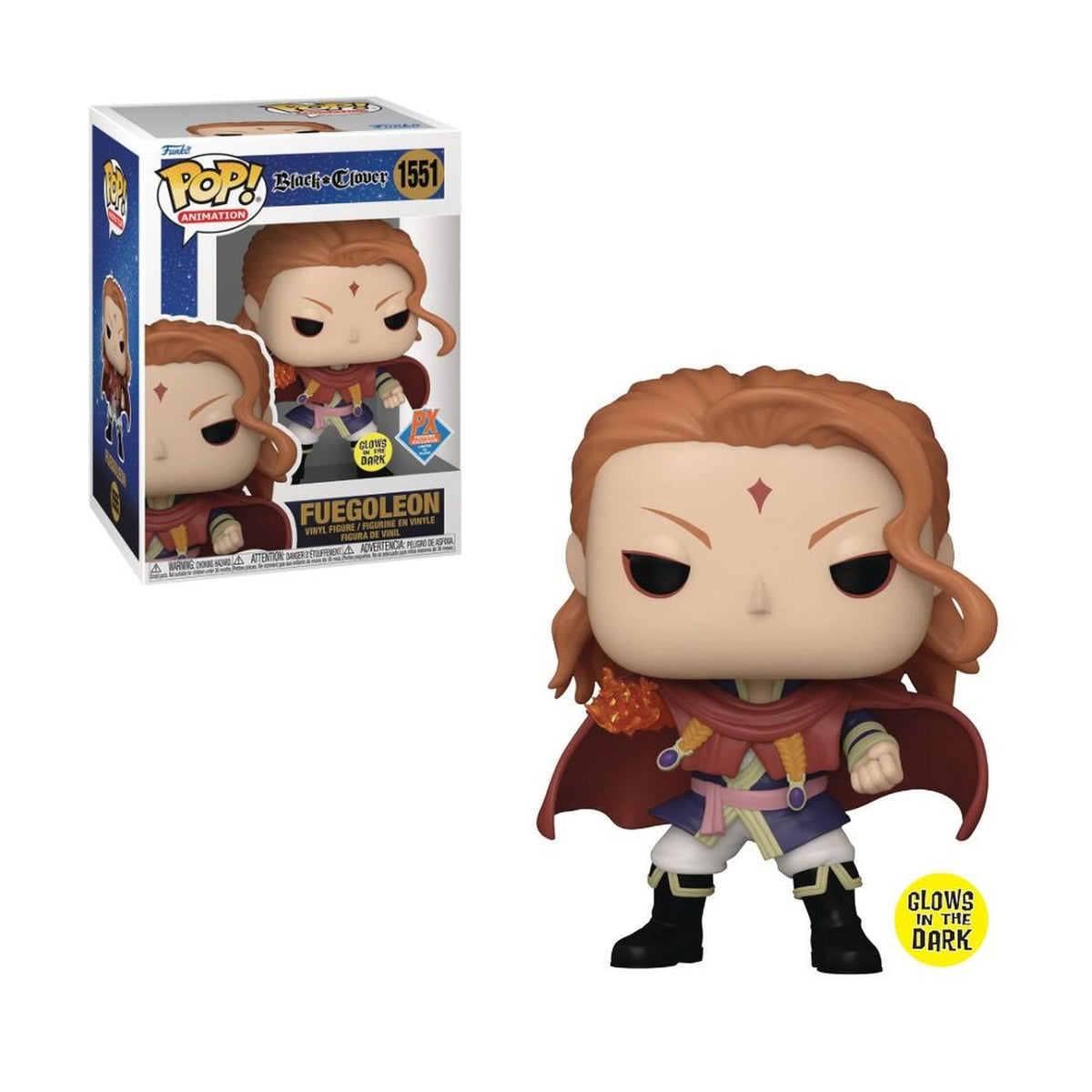 Fuegoleon Glow Exclusivo PX Funko Pop Black Clover – chikaratoys
